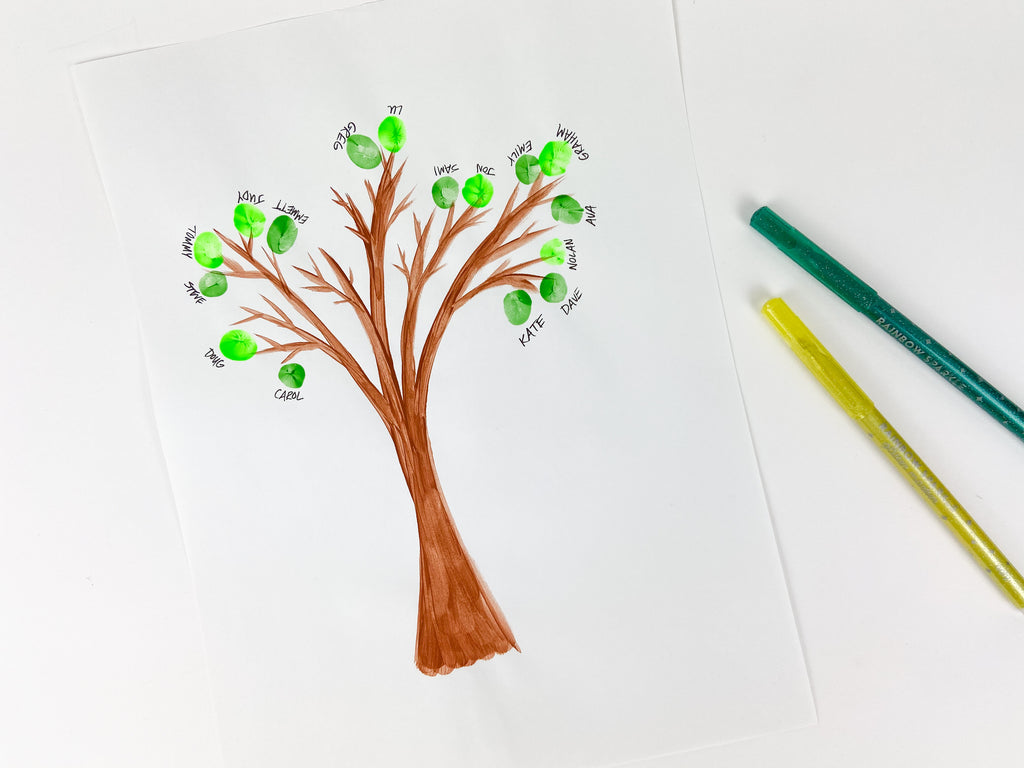 Thumbprint Art Tree